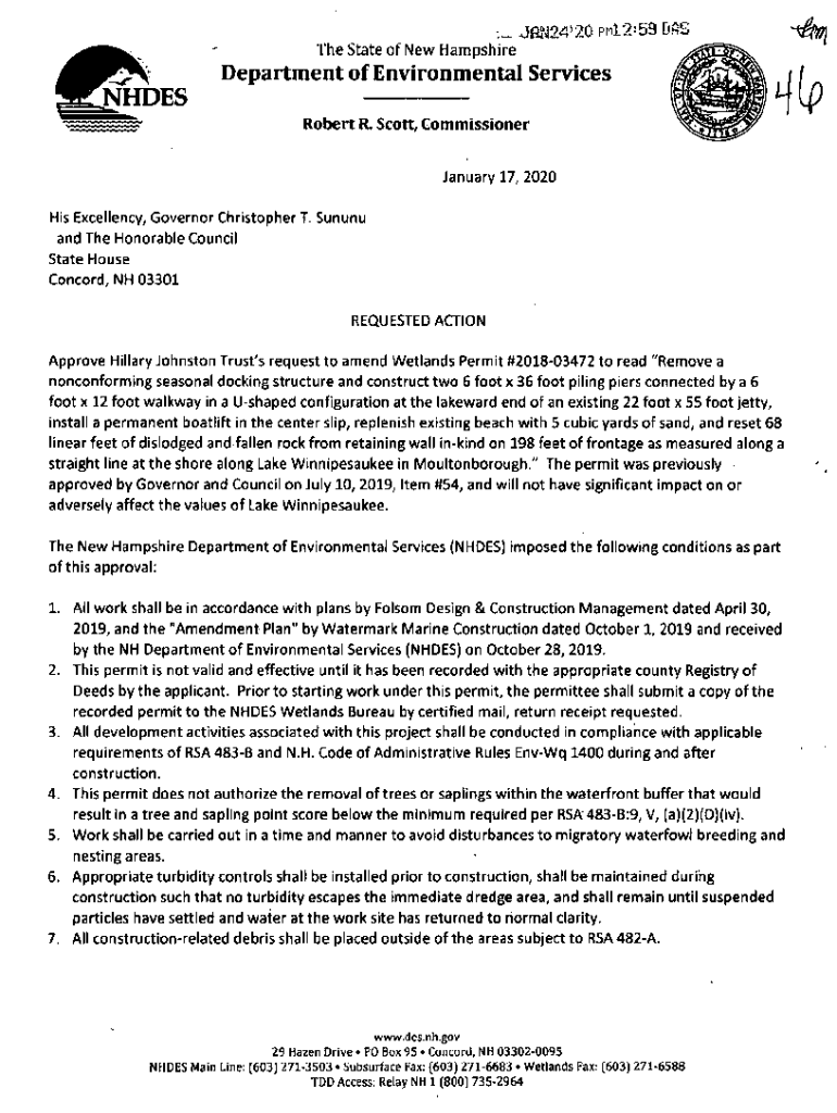 Fillable Online sos nh www.nh.govsafetycommissionerLaws and Rules, New ...