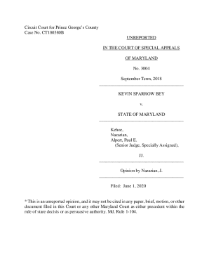 Fillable Online Circuit Court for Prince George's County Case No ...