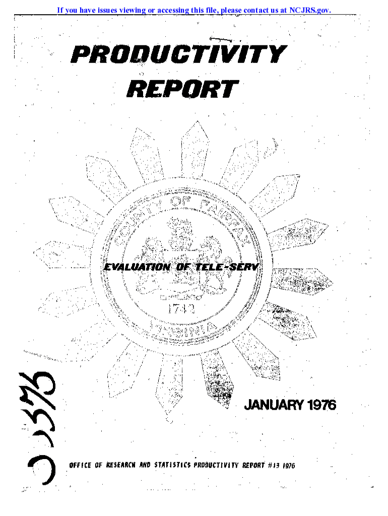 Fillable Online PRODUCTIVITY REPORT Fax Email Print - pdfFiller
