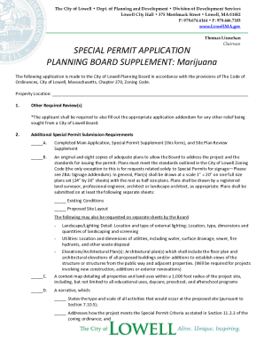 Fillable Online SPECIAL PERMIT APPLICATION PLANNING BOARD ... Fax Email ...
