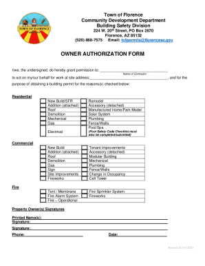 Fillable Online OWNER AUTHORIZATION FORM Fax Email Print - pdfFiller