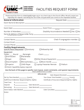Fillable Online Fill - Free fillable Facilities Request Form Online ... Fax Email Print - pdfFiller