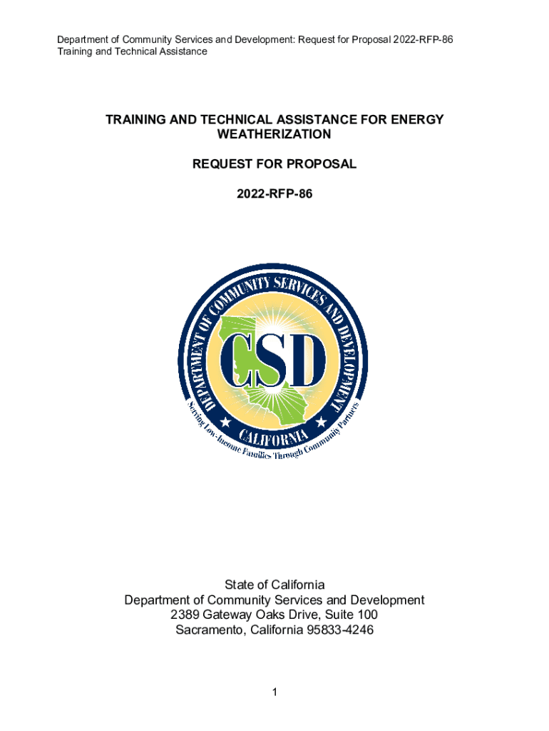 Fillable Online TRAINING AND TECHNICAL ASSISTANCE FOR ENERGY ...
