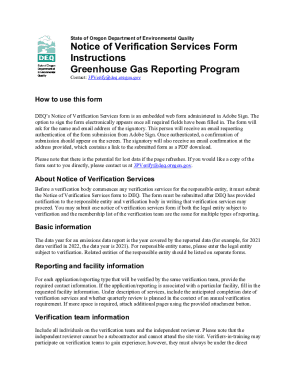 Fillable Online Notice of Verification Services Form Instructions ...