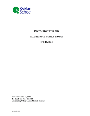 Fillable Online www.govcb.comgovernment-bidsINVITATION-FOR-BIDInvitation for Bid (IFB ...