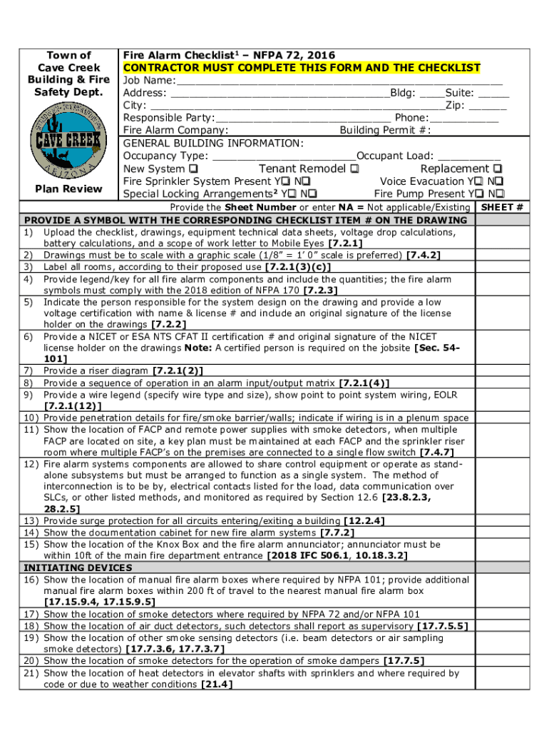 Fillable Online FIRE CODE PERMIT APPLICATION - cavecreek.org Fax Email ...