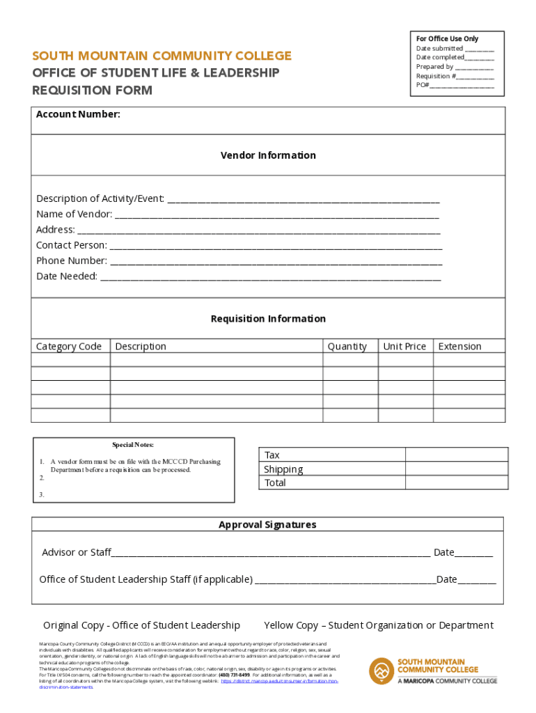 Fillable Online Requisition Form.doc Fax Email Print - pdfFiller