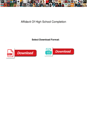 Fillable Online Affidavit Of High School Completion. Affidavit Of High School Completion affair ...