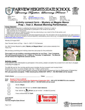 Fillable Online Activity consent form Fax Email Print - pdfFiller