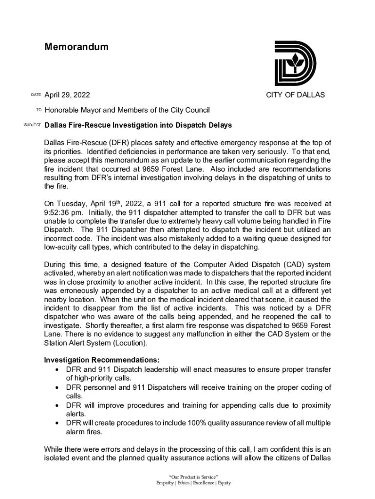 Fillable Online To: The Honorable Mayor and Members of the City Council ...