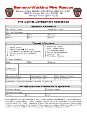 Fillable Online Bennett Fire Department Bennett co 801023036443572 ...