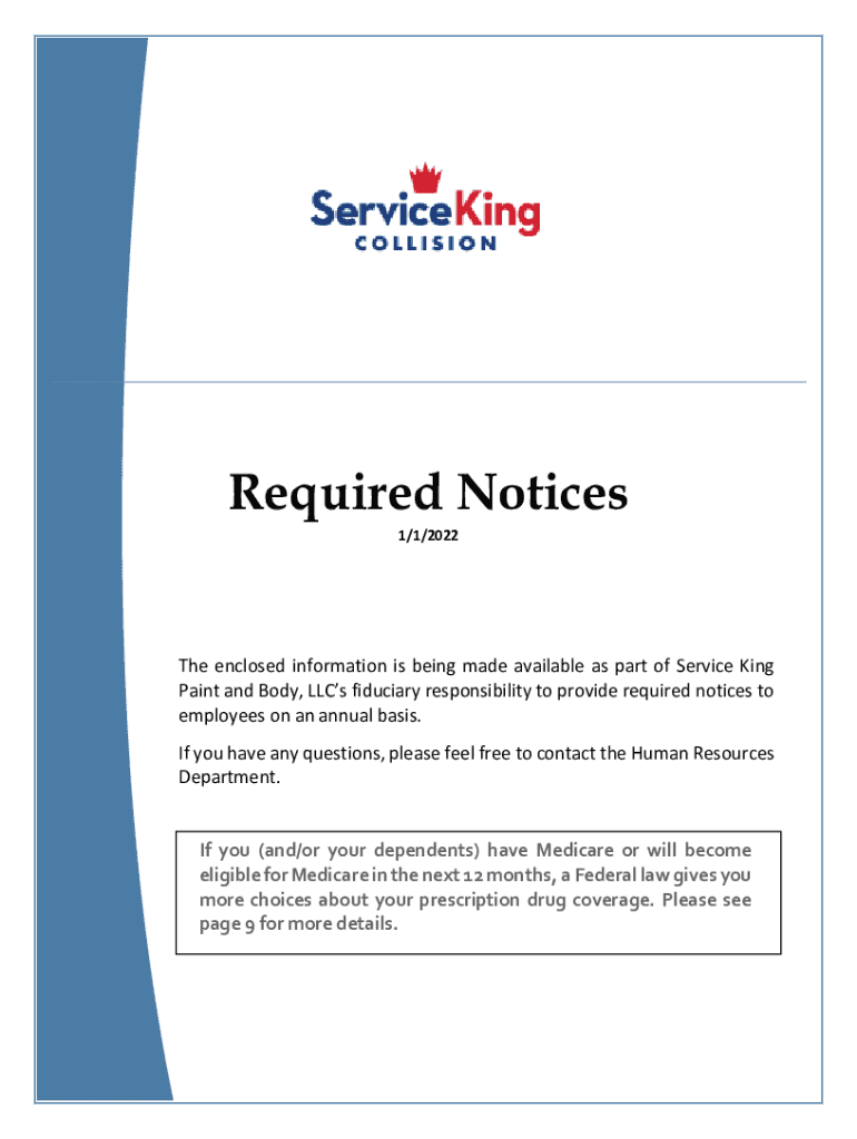 Fillable Online Required Notices; Information Statement Sample Clauses ...