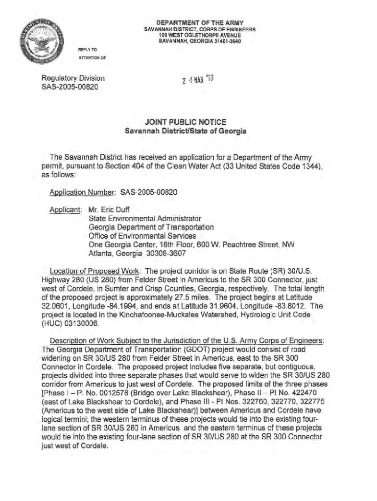 Fillable Online Public Notice and Attachments - U.S. Army Fax Email ...