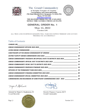 Fillable Online DRILL TEAM, Grand Commandery, KT of Virginia - Knights ...