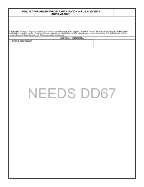Fillable Online DD Form 2536, Request for Armed Forces ... - reginfo ...