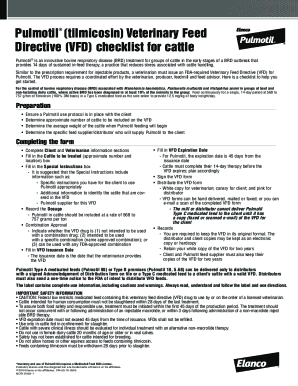 Fillable Online Fillable Online Veterinary Feed Directive VFD - Elanco ...