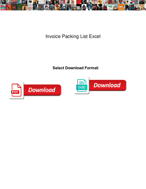 Fillable Online Invoice Packing List Excel. Invoice Packing List Excel ...