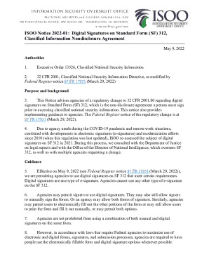 Fillable Online ISOO Notice 2022-01: Digital Signatures on Standard ...