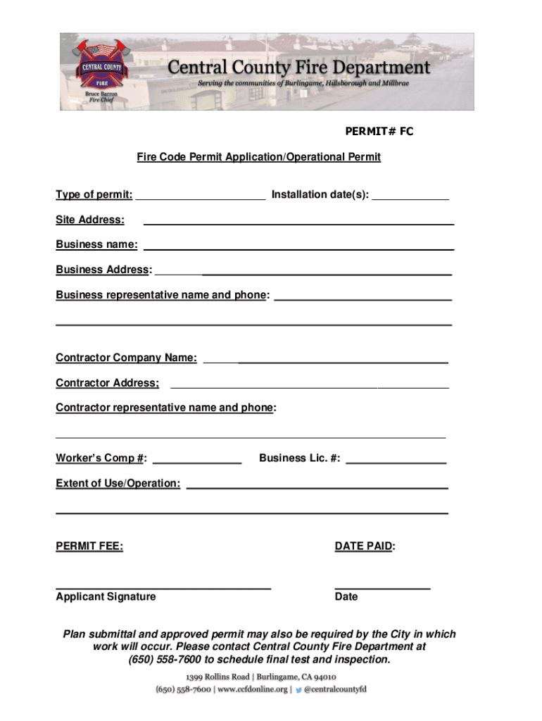 Fillable Online Fire Permits - Los Angeles Fire Department Fax Email Print - pdfFiller