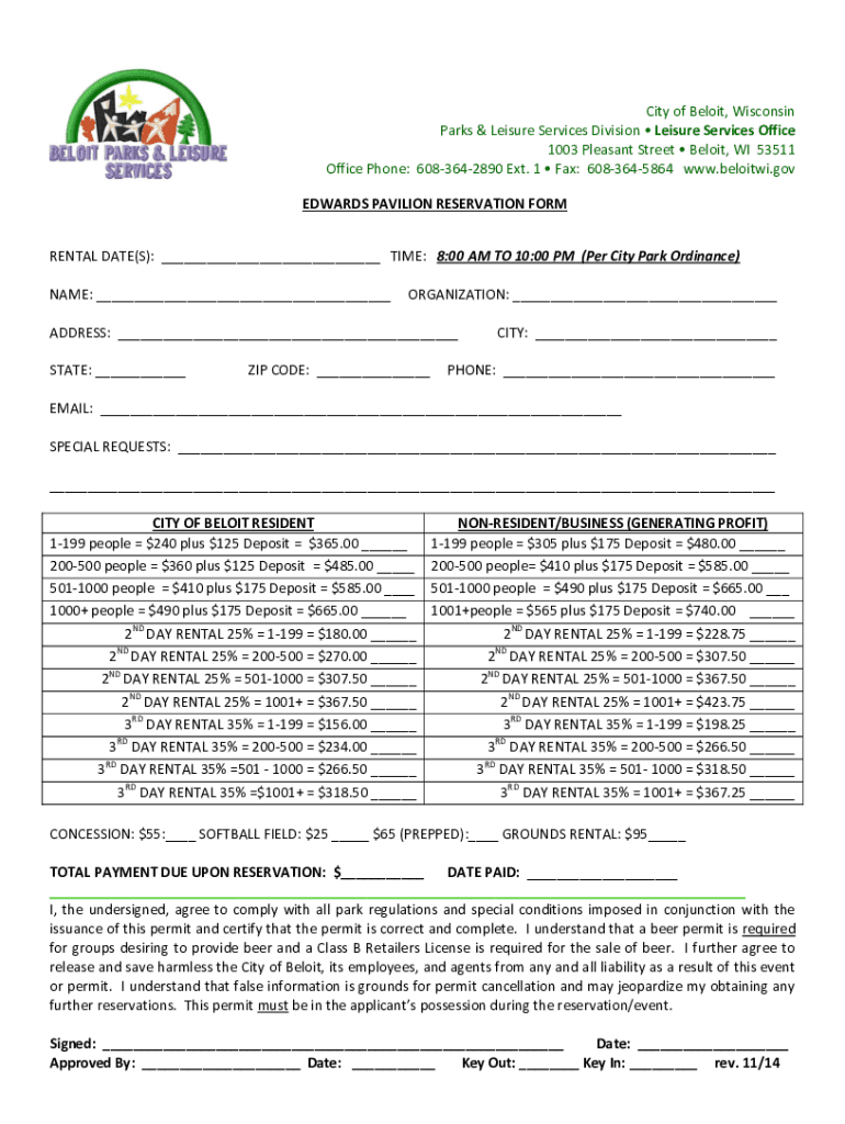 Fillable Online EDWARDS-RESERVATION-AND-CHECKLIST-FORMS.pdf Fax Email ...