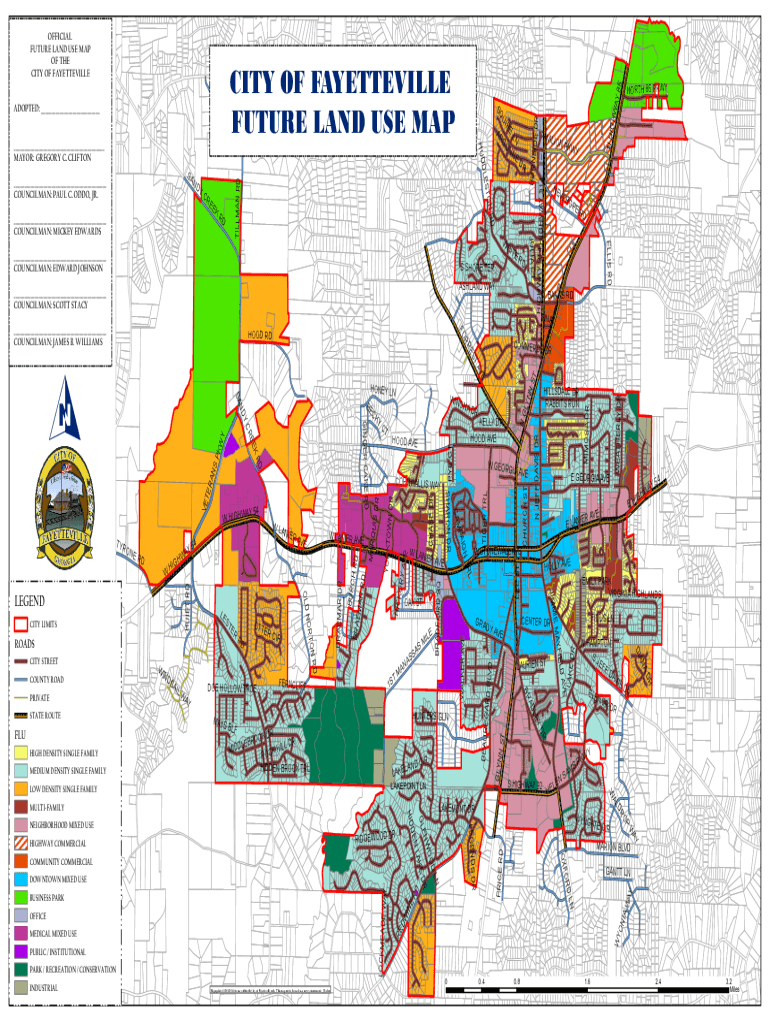 Fillable Online CITY OF FAYETTEVILLE FUTURE LAND USE MAP - Fayette ...