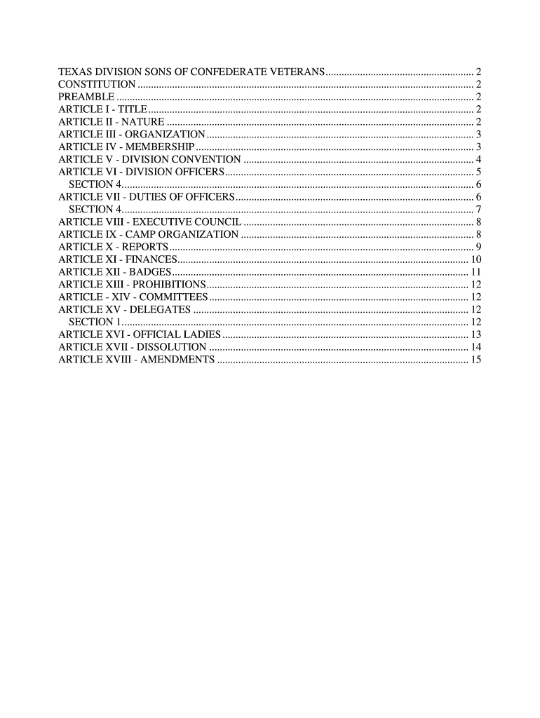 Fillable Online scvtexas Texas division sons of confederate veterans bb ...