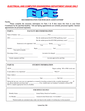 Fillable Online ece uic Electrical and computer engineering department ...