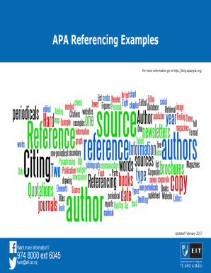 Fillable Online APA Referencing Examples Fax Email Print - pdfFiller