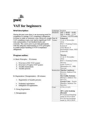Fillable Online VAT for beginners Fax Email Print - pdfFiller