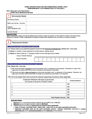 Fillable Online OCBC RENOVATION AND REFURBISHMENT (RNR) LOAN Fax Email ...