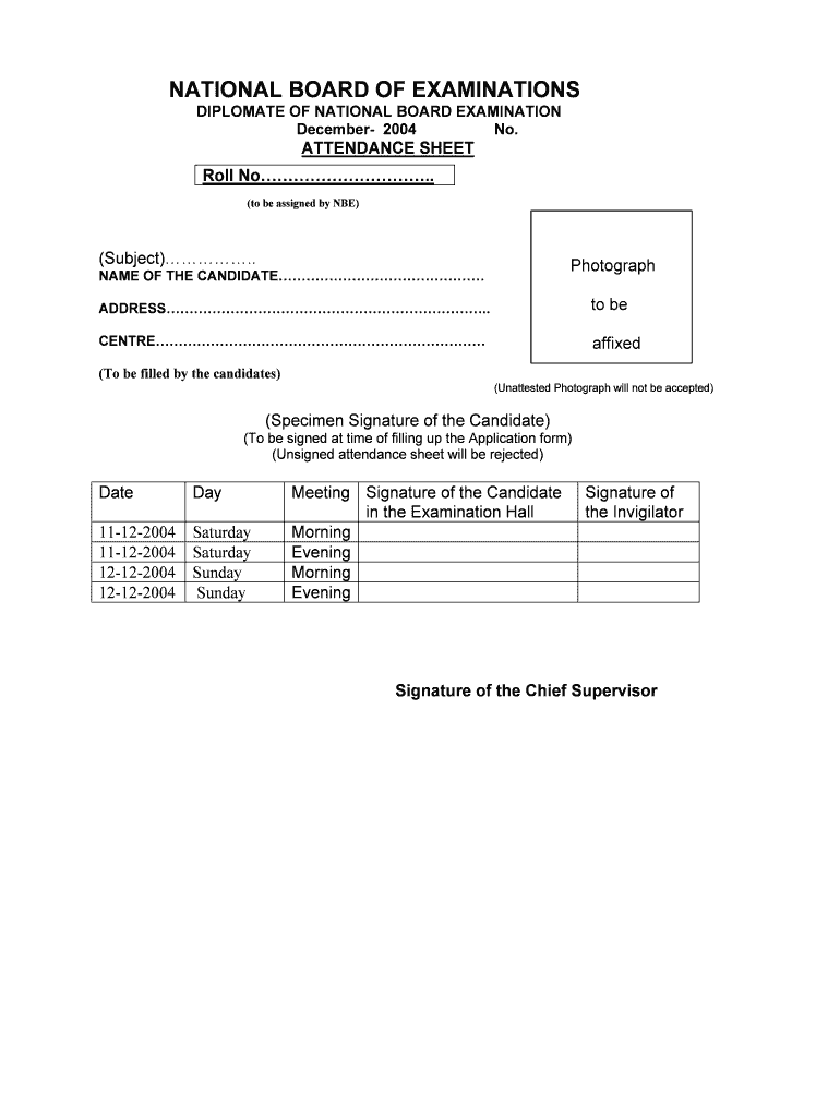 Fillable Online natboard nic NAME OF THE CANDIDATE Application Booklet - Insides - Proof ...