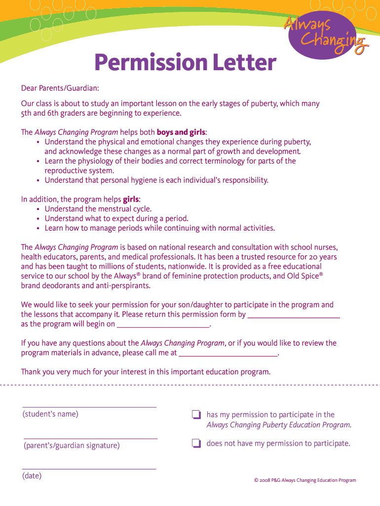 Fillable Online Permission Letter - PHE Canada Fax Email Print - pdfFiller