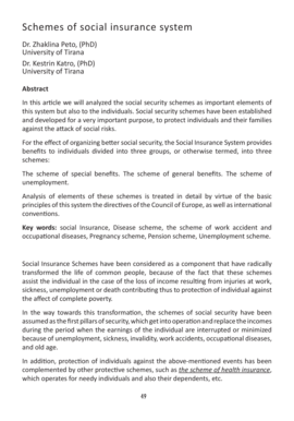 Fillable Online Schemes of social insurance system Fax Email Print ...