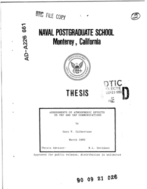 Fillable Online Assessments of atmospheric affects of VHF and UHF communications Fax Email Print ...