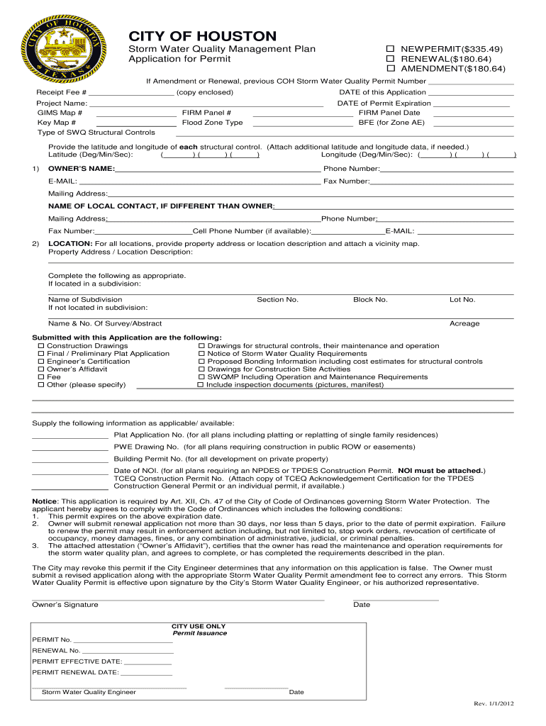 Fillable Online Harris County Engineering Department ...