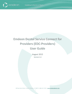 Fillable Online Emdeon Dental Service Connect for Fax Email Print ...