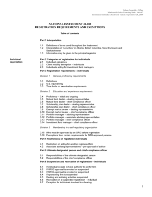 Fillable Online National instrument 31-103 registration requirements ...