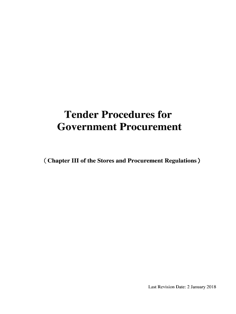 Fillable Online Tender Procedures for Fax Email Print - pdfFiller