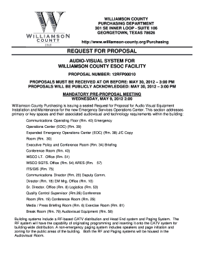 Fillable Online wilco-online REQUEST FOR PROPOSAL - Williamson County ...