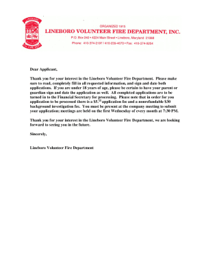 Fillable Online Lineboro Volunteer Fire Department, Inc Fax Email Print ...