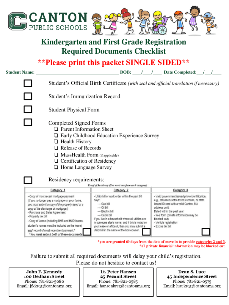 Fillable Online Required Documents Checklist Fax Email Print - pdfFiller