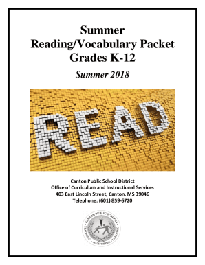 Fillable Online 8th Grade Summer Reading Packet Worksheets - K12 ...