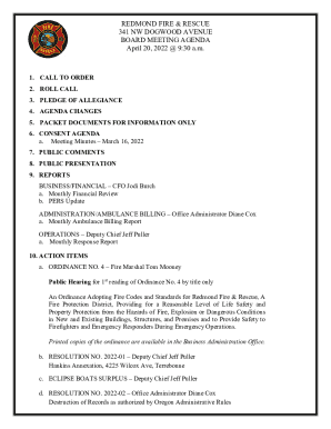 Fillable Online REDMOND FIRE& RESCUE Fax Email Print - pdfFiller