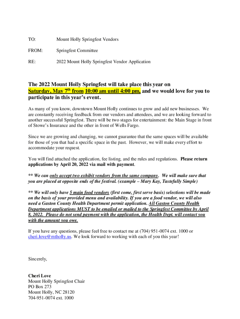 Fillable Online cms8.revize.comrevizemounthollyth from 10:00 am until 4:00 pm, and we would love ...