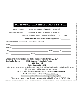 Fillable Online Checks and money orders should be made payable to C.S.V ...