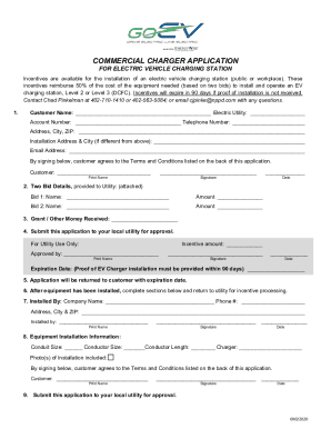 Fillable Online Federal Tax Credit for Electric Vehicle Charging ...