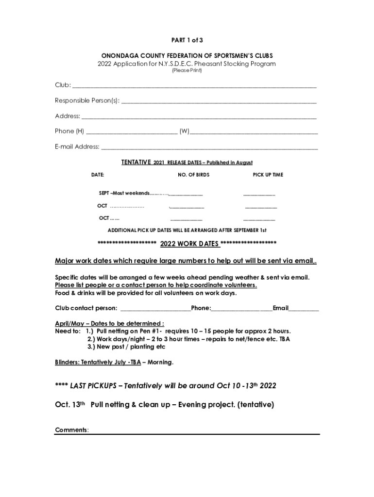 Fillable Online Fillable Online ONONDAGA COUNTY FEDERATION OF SPORTSMEN ...