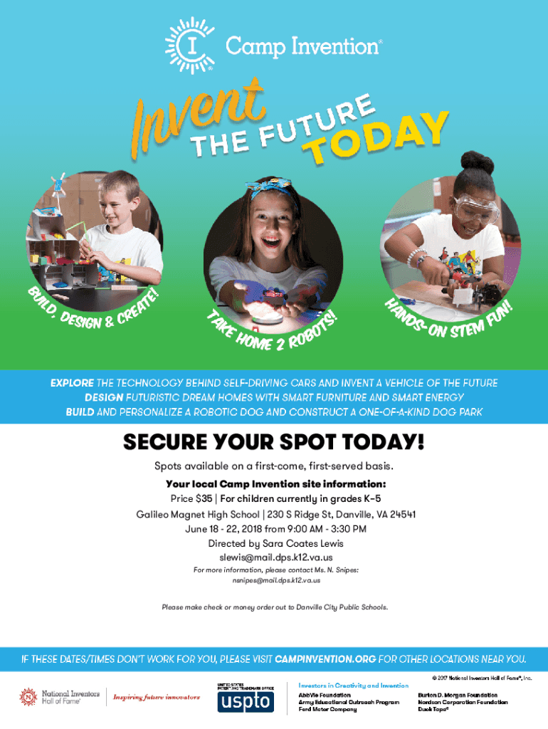 Fillable Online SPOTS AVAILABLE ON A FIRST COME FIRST SERVED BASIS Fax ...