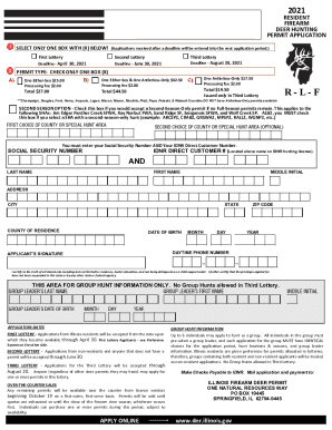 Fillable Online www2 illinois www2.illinois.gov dnr huntingRESIDENT ...