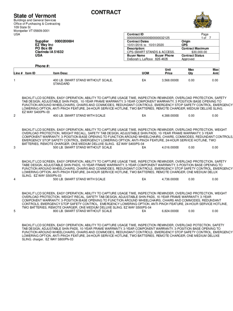 Fillable Online Bid Opening Tabulation Sheet - bgs.vermont.gov Fax ...
